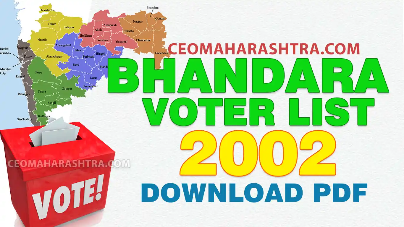 Bhandara District 2002 Voter List SIR PDF Download