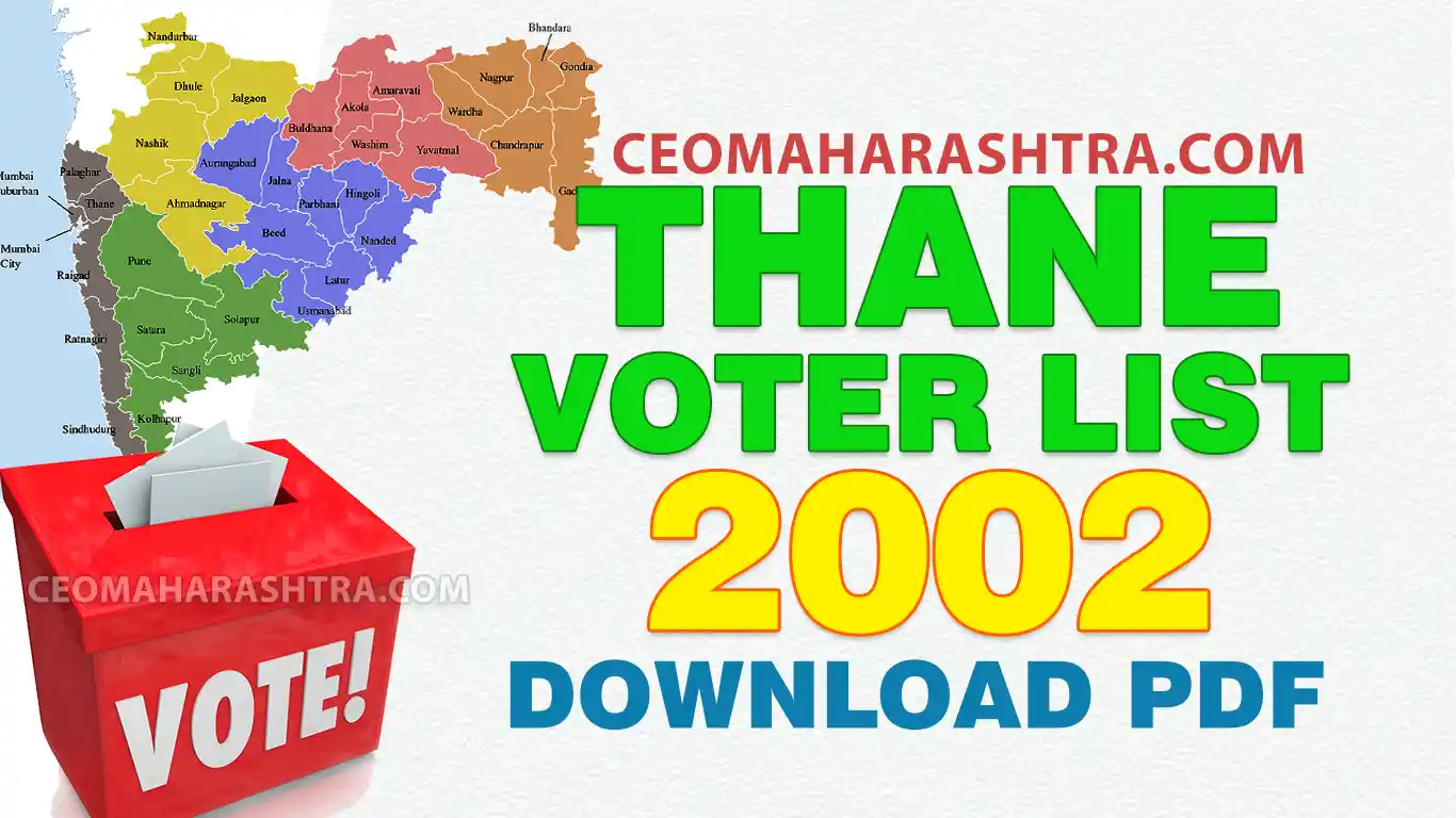 Thane District 2002 Voter List SIR PDF Download